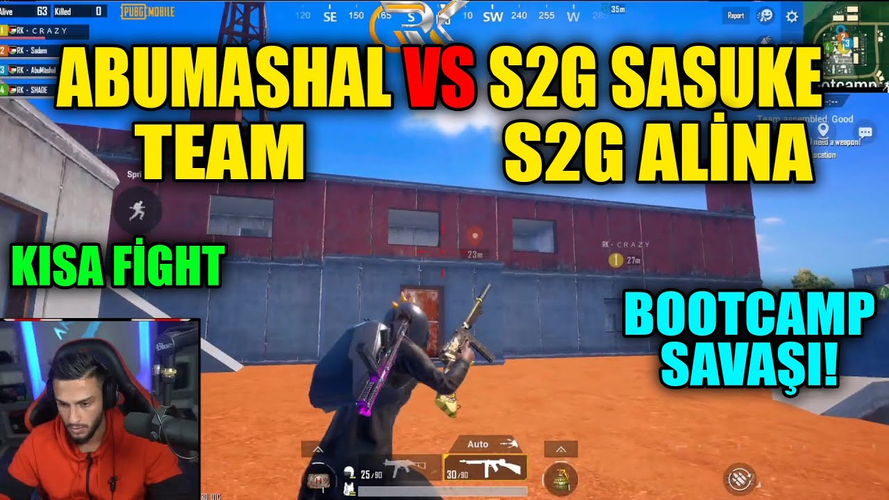 ABUMASHAL VS S2G SASUKE Pubg Mobile Yayıncı Karşılaşmaları - YouTube