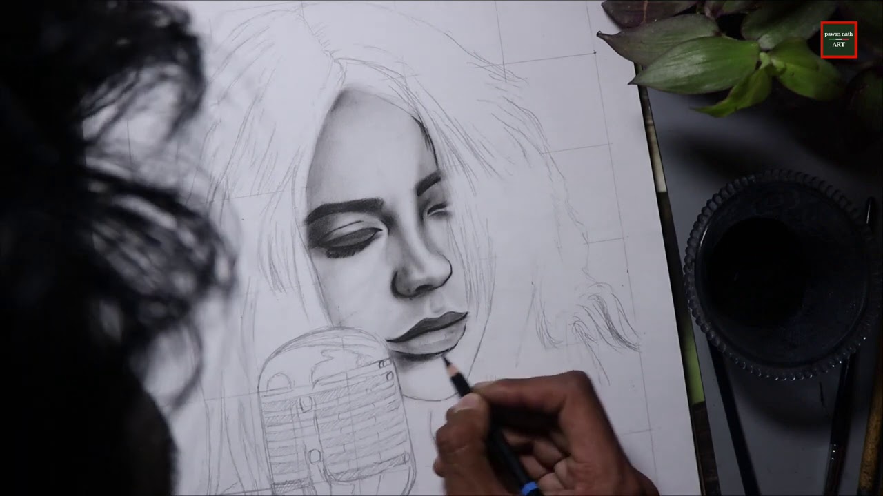 (Eng Sub) How to shade face using charcoal // explained tutorial for ...