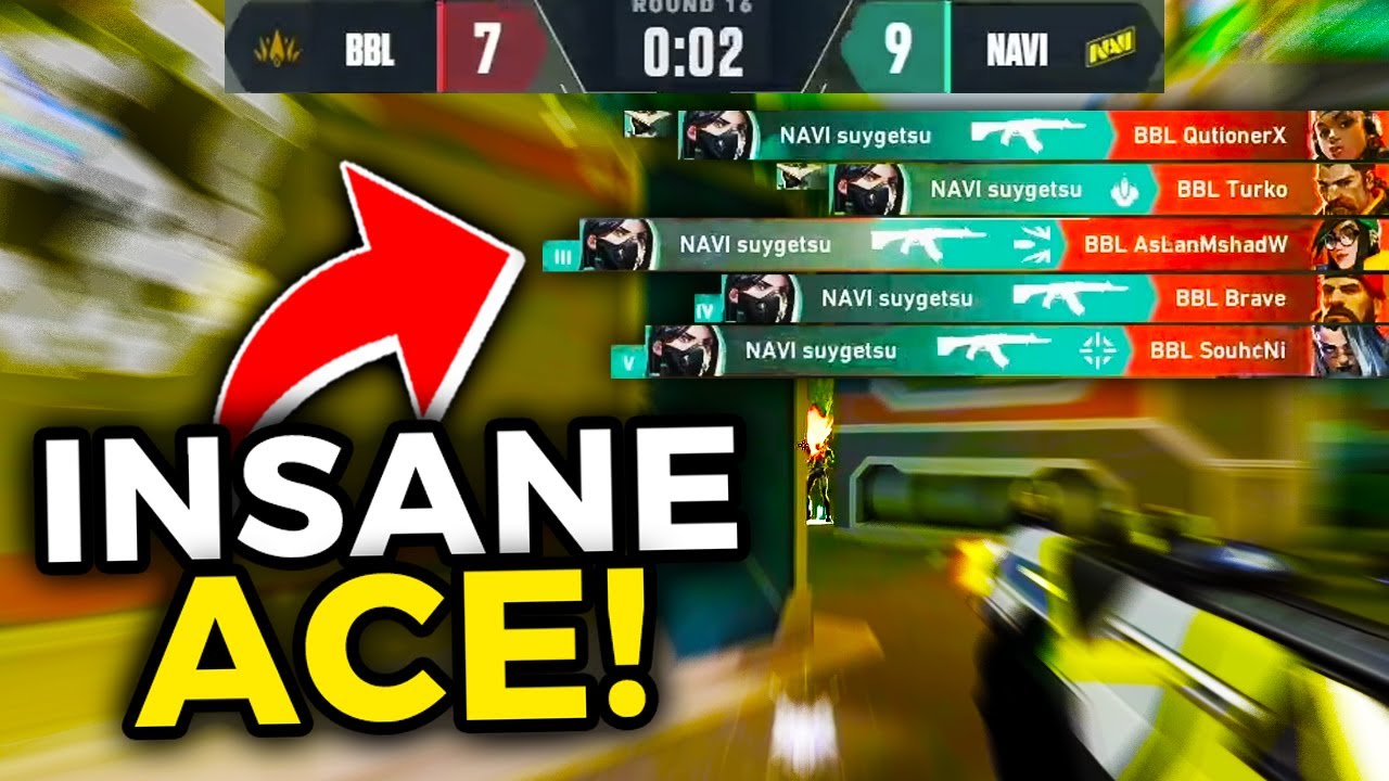 NAVI Suygetsu INSANE ACE Against BBL Esports | VALORANT - YouTube