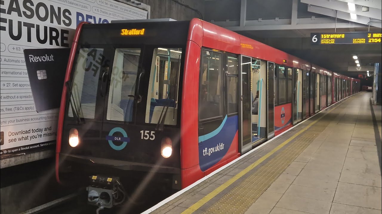 Full Journey On The DLR (155B B07 Stock) From Stratford To Lewisham ...