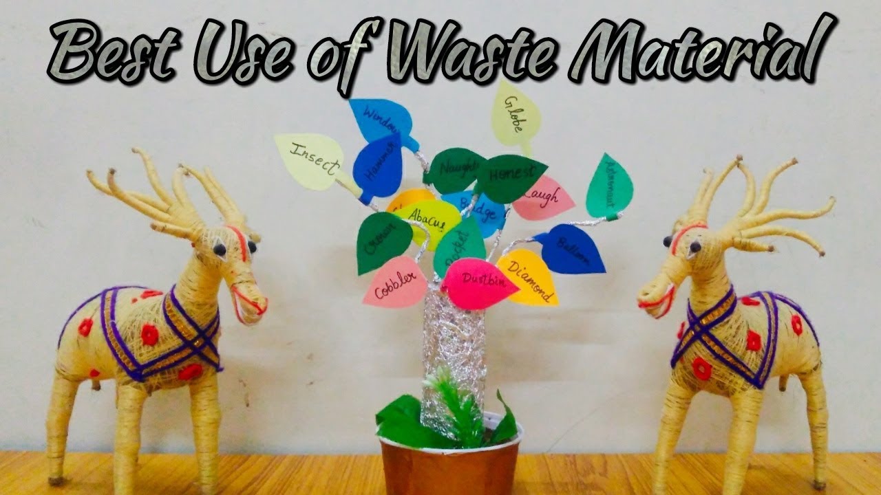 Beautiful tree making out of waste material/Best out of waste material ...