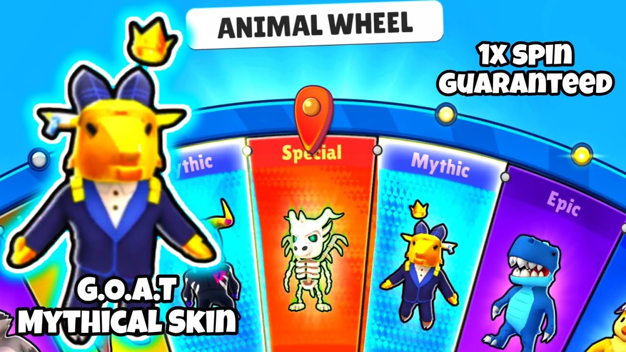Finally Got GOAT Stumble Guys | Stumble Guys Animal Wheel - YouTube