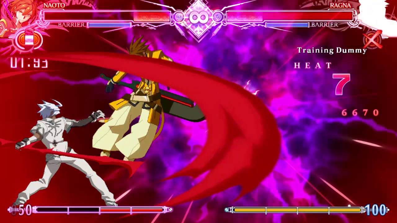 BBCF2 Naoto combo scrap 1 - YouTube