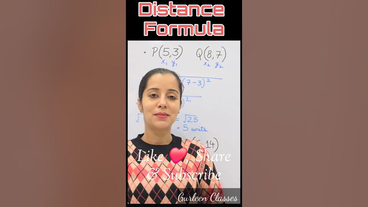 How To Use Distance Formula | #maths #gurleenclasses #ytshorts # ...