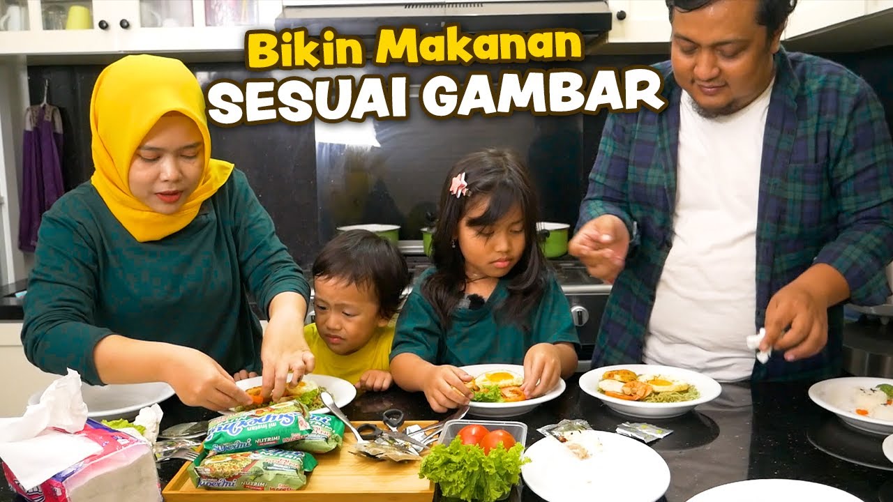 Tantangan Buat Makanan Sesuai dengan Gambar - Senja Firsta - YouTube