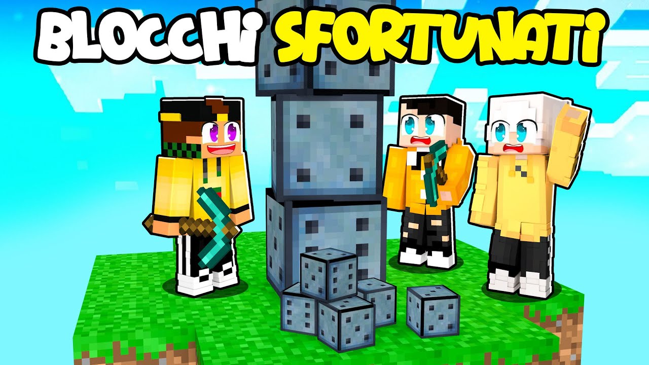 APRO 100 BLOCCHI SFORTUNATI E.. - BIG SKYBLOCK - MINECRAFT ITA - YouTube