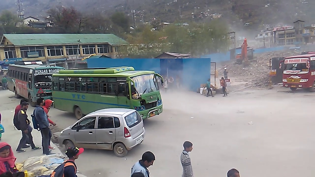 KULLU Manali Bus stand in 2018 - YouTube