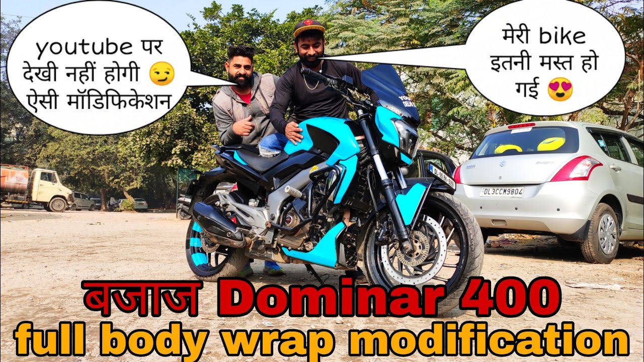 youtube pr pehli bar | modified bajaj Dominar 400 | wrap modified ...