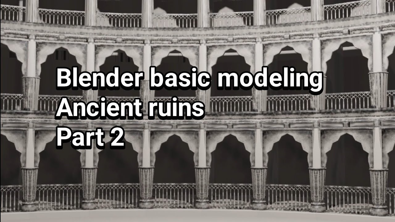 Modeling a low poly Ancient ruin | Blender 3.5 Tutorial Blender ...