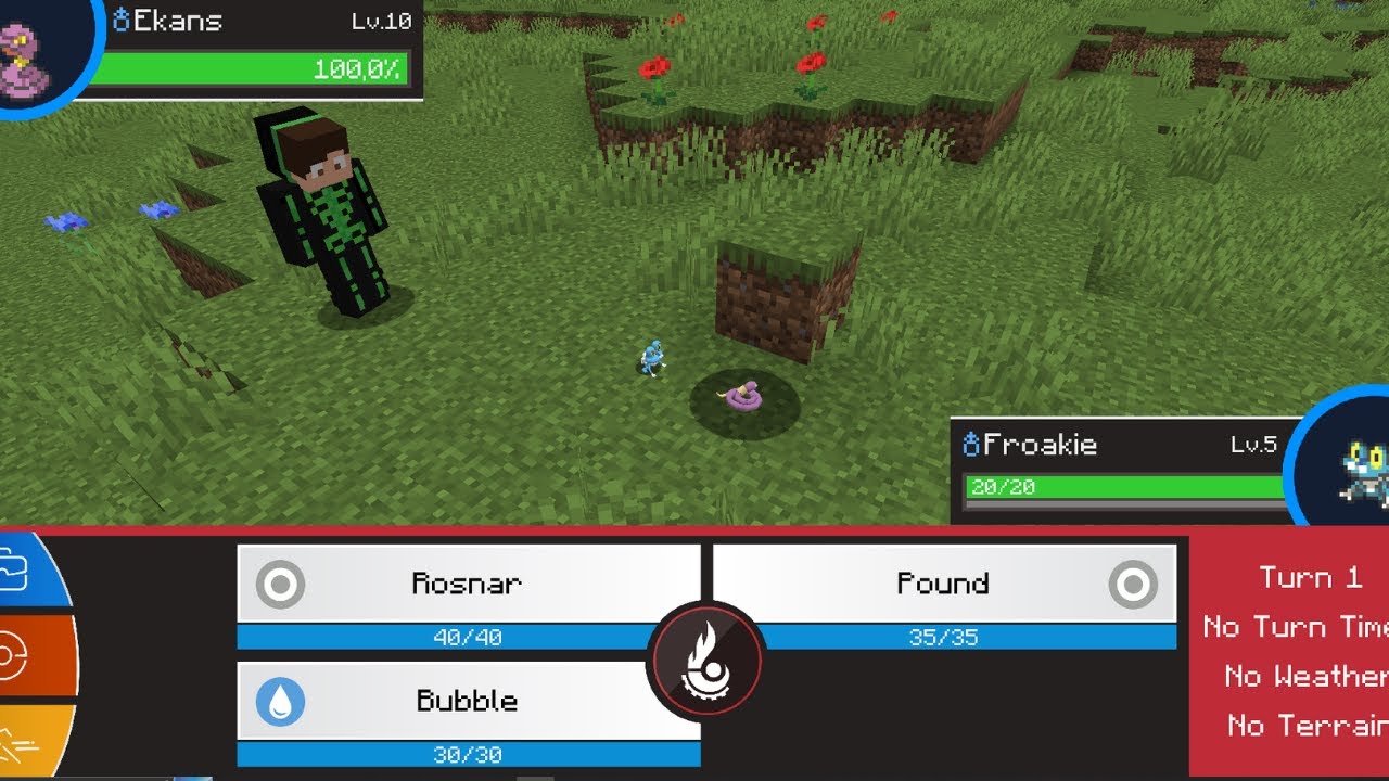 PRIMEIRA BATALHA E UM NOVO POKÉMON! PIXELMON BATTLES #02 - YouTube