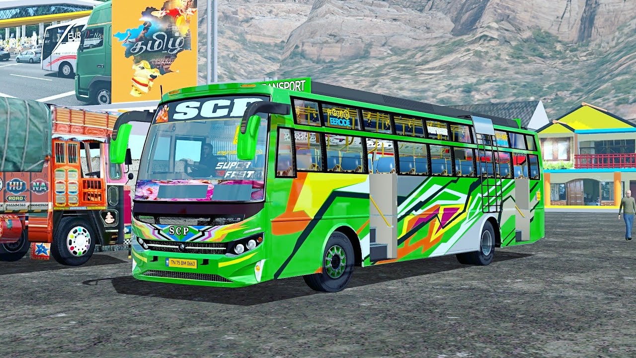 SCP Transport Erode | Test-Drive on Tamilnadu map | Ets2 gameplay v1.31 ...