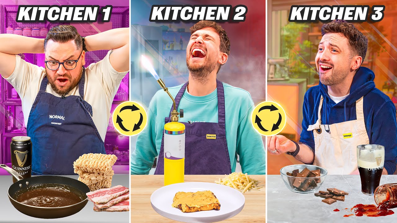 Every 8 Minutes… 3 HOME COOKS Swap Kitchens! | Sorted Food - YouTube