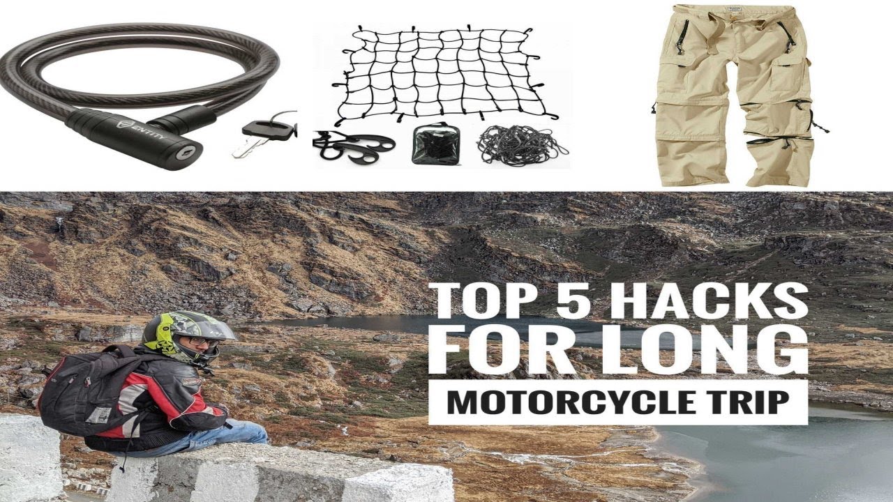 TOP 5 HACKS FOR LONG MOTORCYCLE TRIP | USEFUL TO CARRY. - YouTube