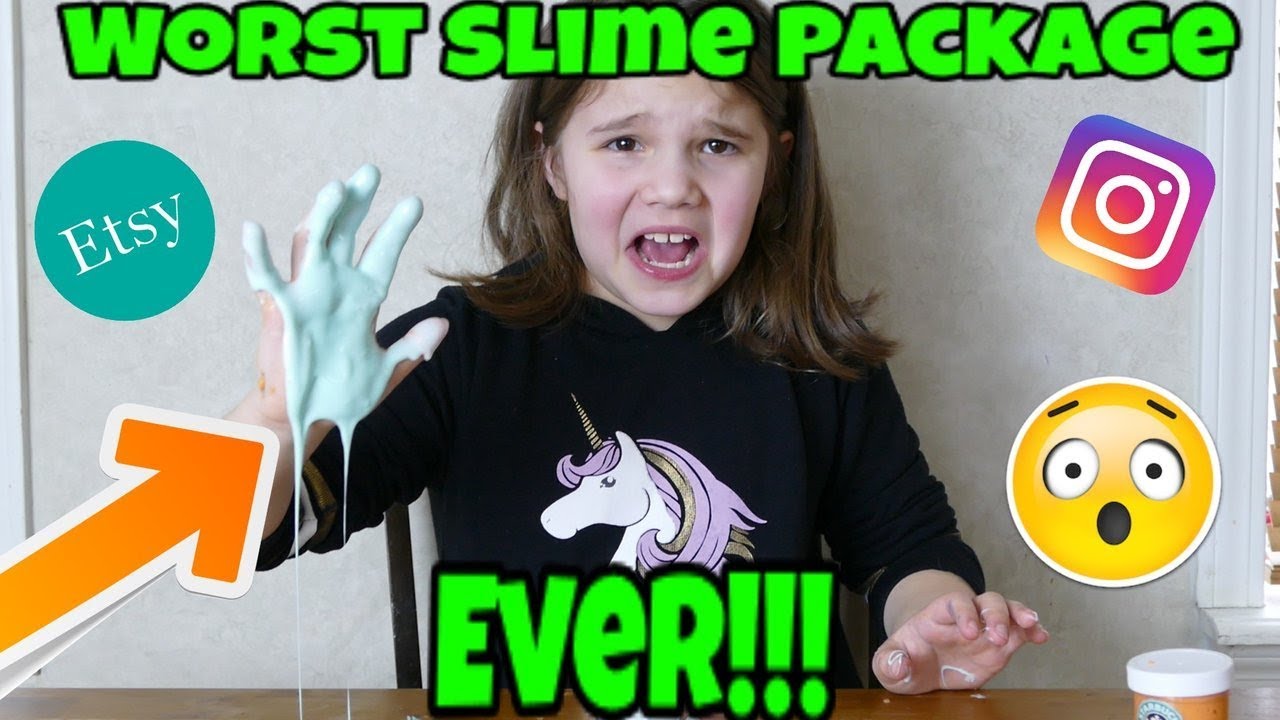 Worst Slime Package Ever! Reviewing Instagram and Etsy Slime Shops ...