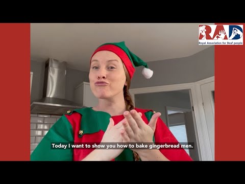 BSL Bake with RAD: How to make Gingerbread - YouTube