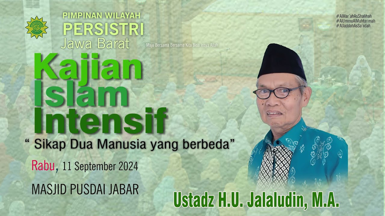Ustadz H.U. Jalaludin M.Ag. || Muslimah Sehat Lahir Batin - YouTube