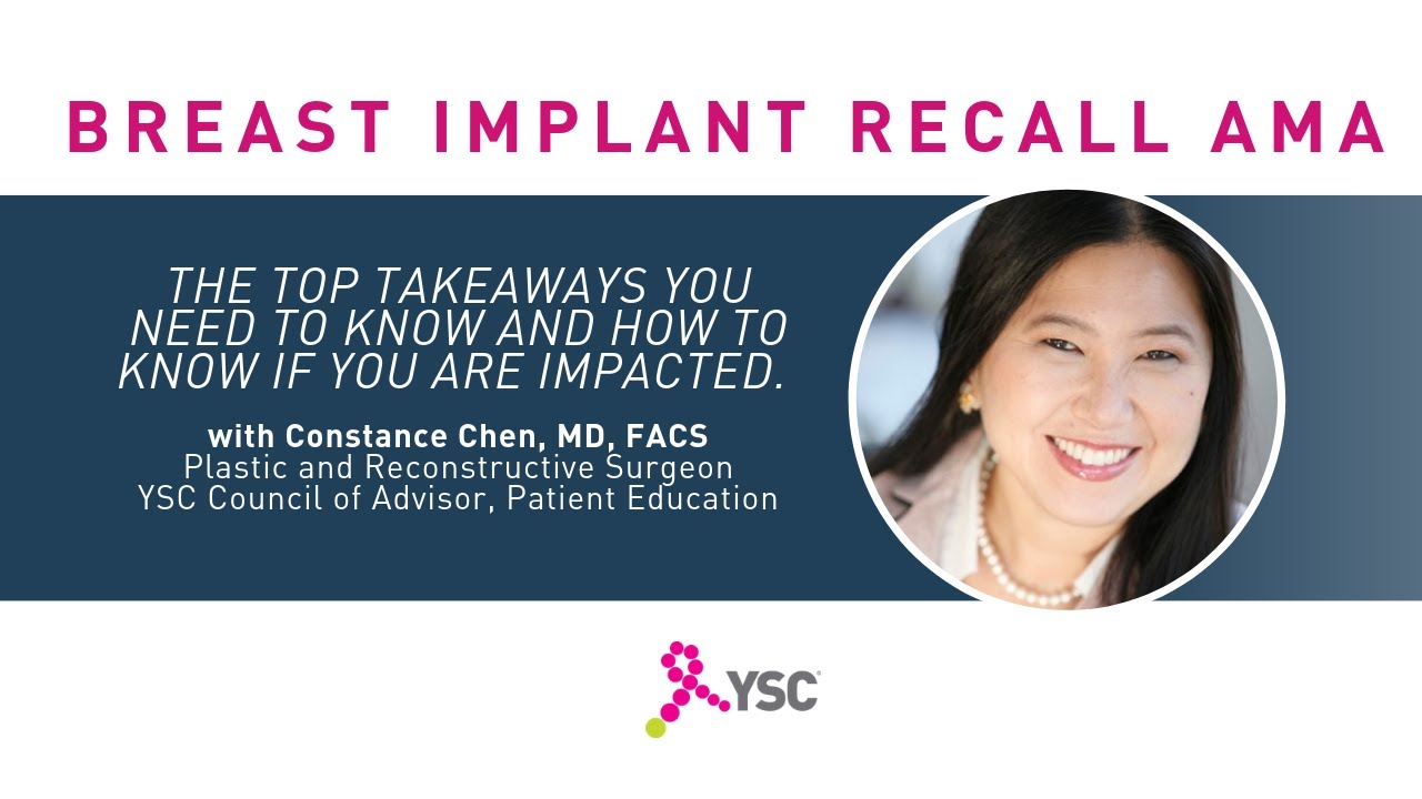 Breast Implant Recall AMA with Dr. Constance Chen - YouTube