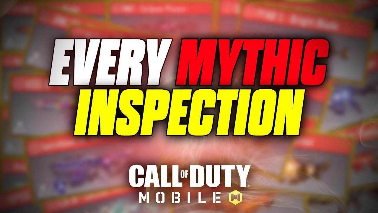 ALL 24 Mythic Guns In COD Mobile | EVERY Mythic Weapons Inspection ...