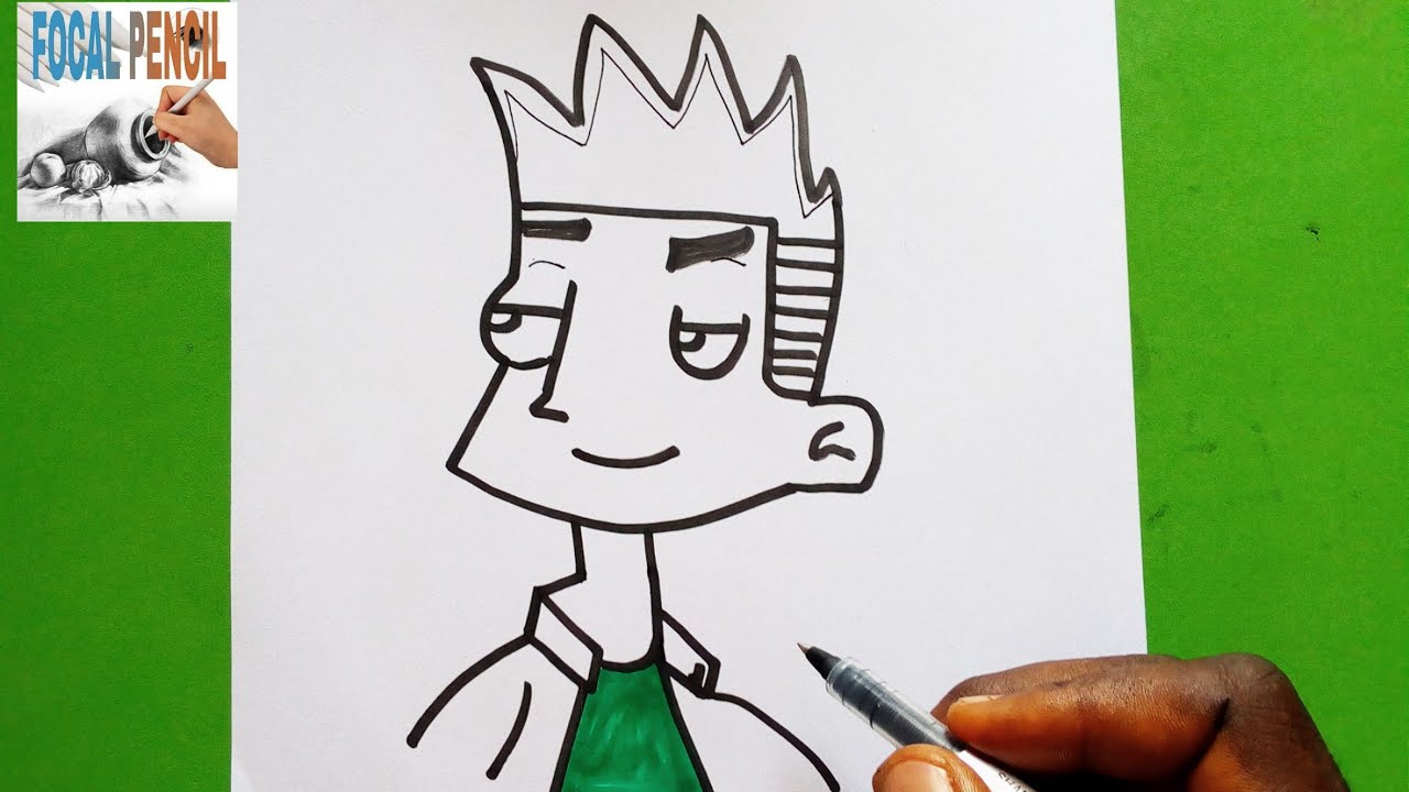 How To Draw Johnny Test , step by step - YouTube