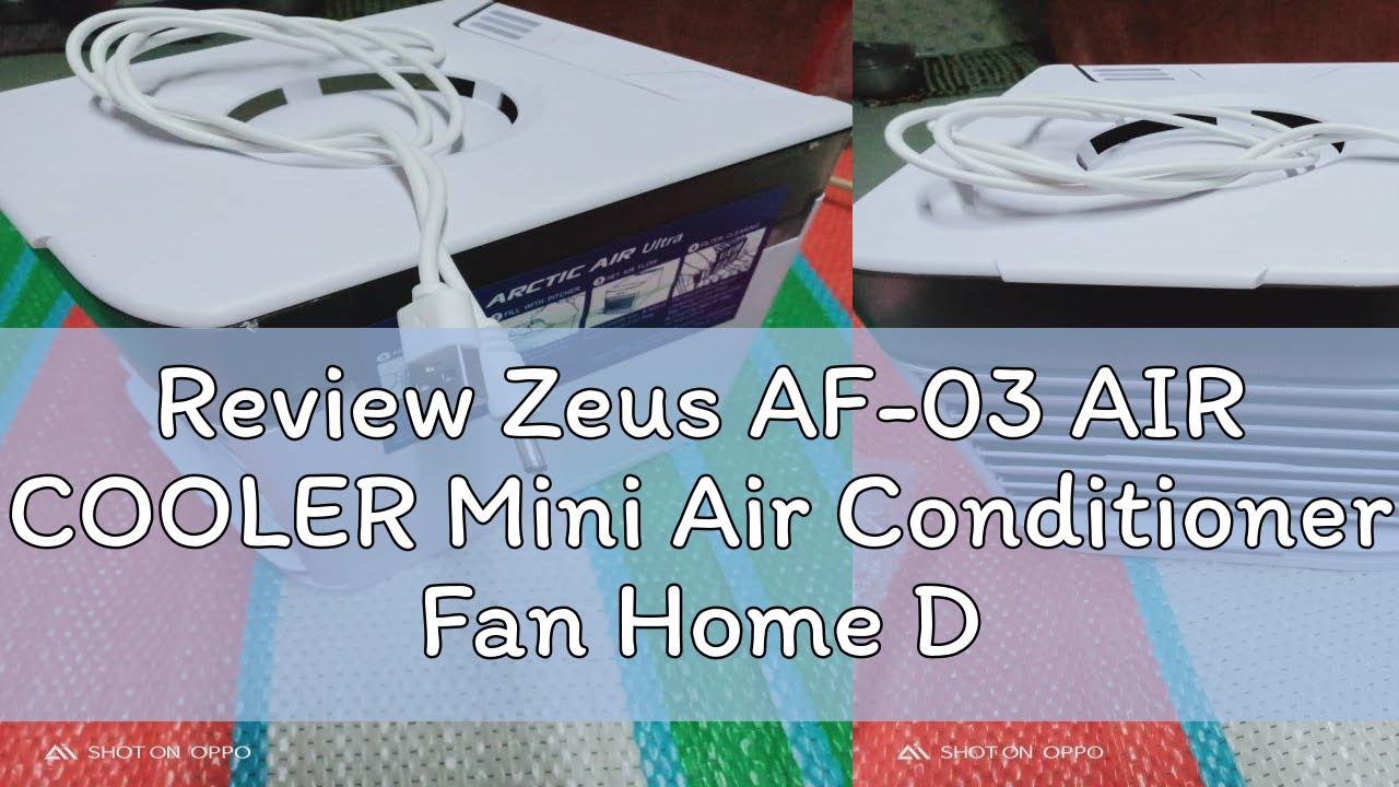 Review Zeus AF-03 AIR COOLER Mini Air Conditioner Fan Home Desktop ...
