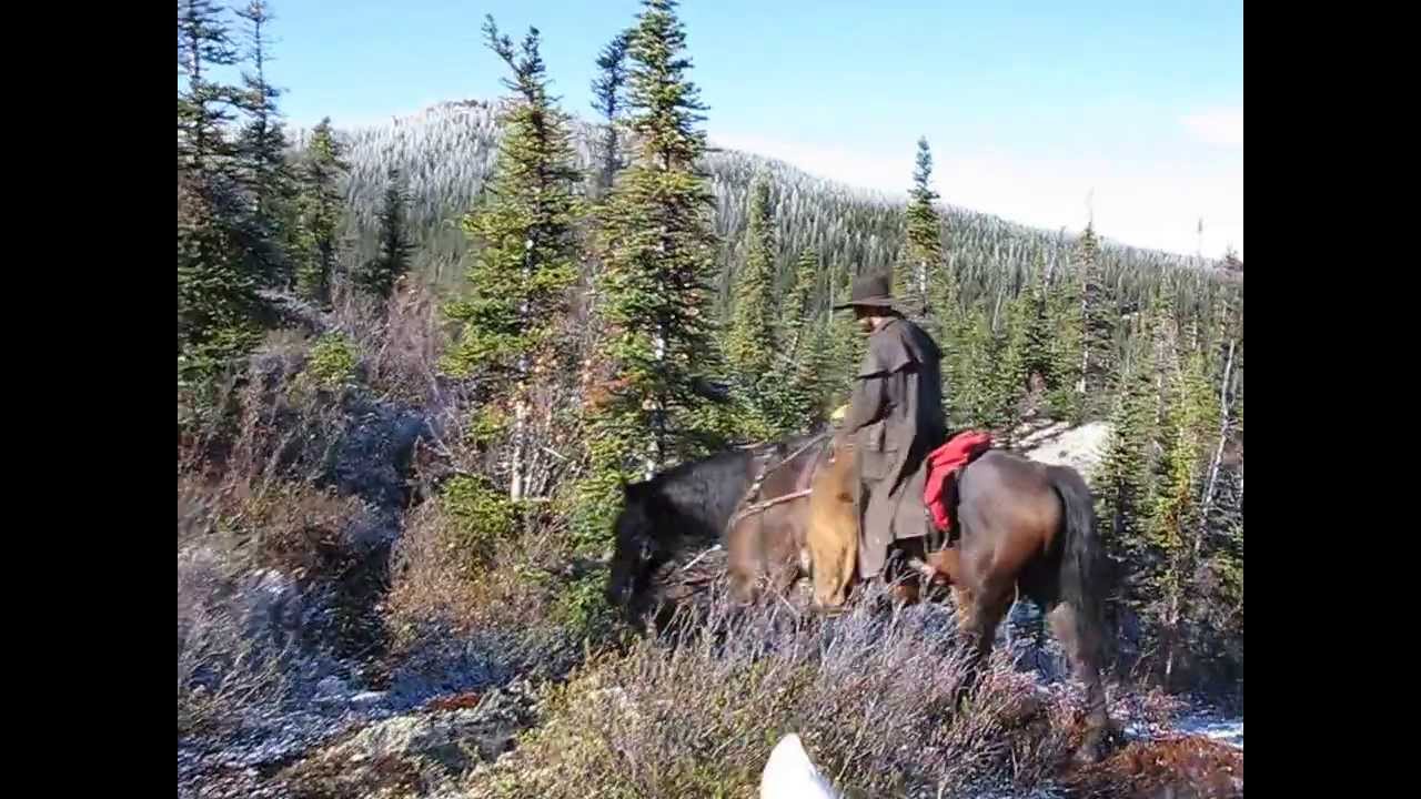 Riding into Moose Hunting camp - YouTube