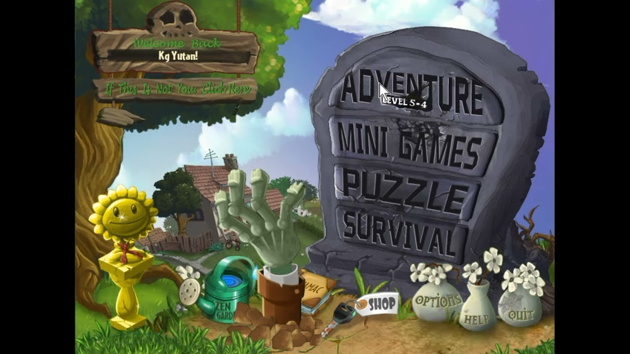 Pvz Pak Level 5-3 Game Play - YouTube