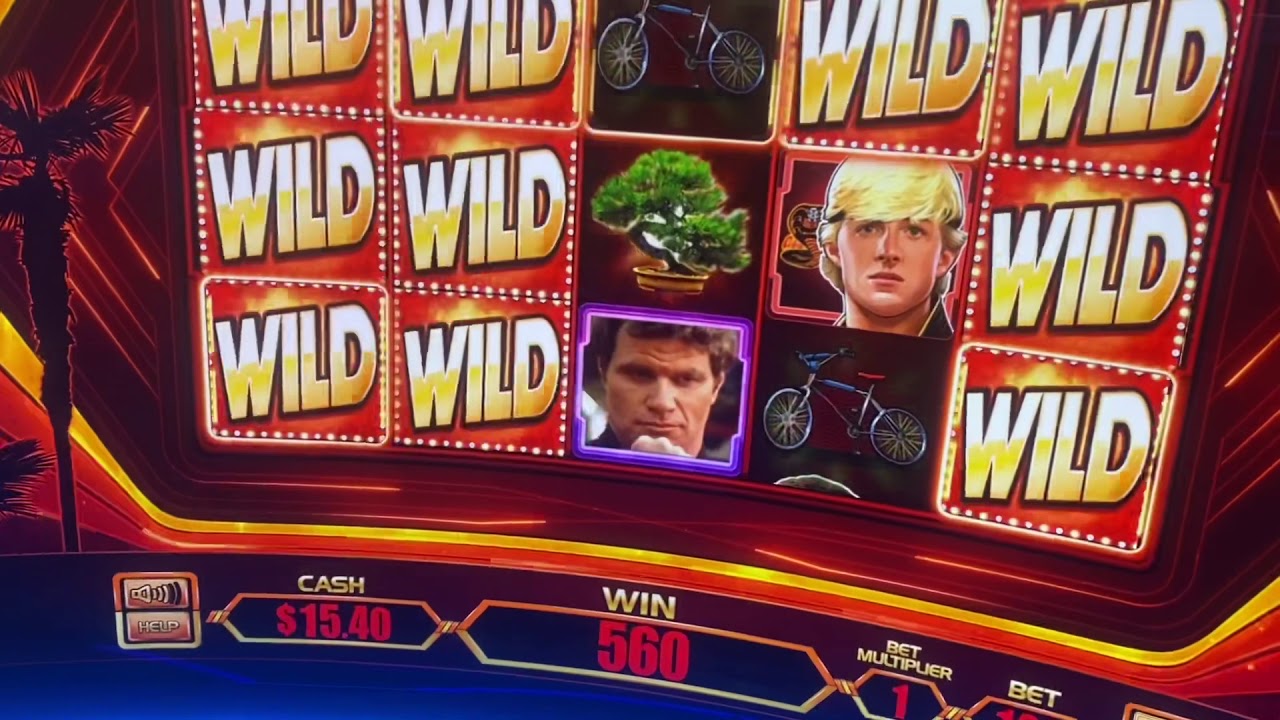 THE KARATE KID SLOT MACHINE! JOHN KREESE JACKPOT! - YouTube