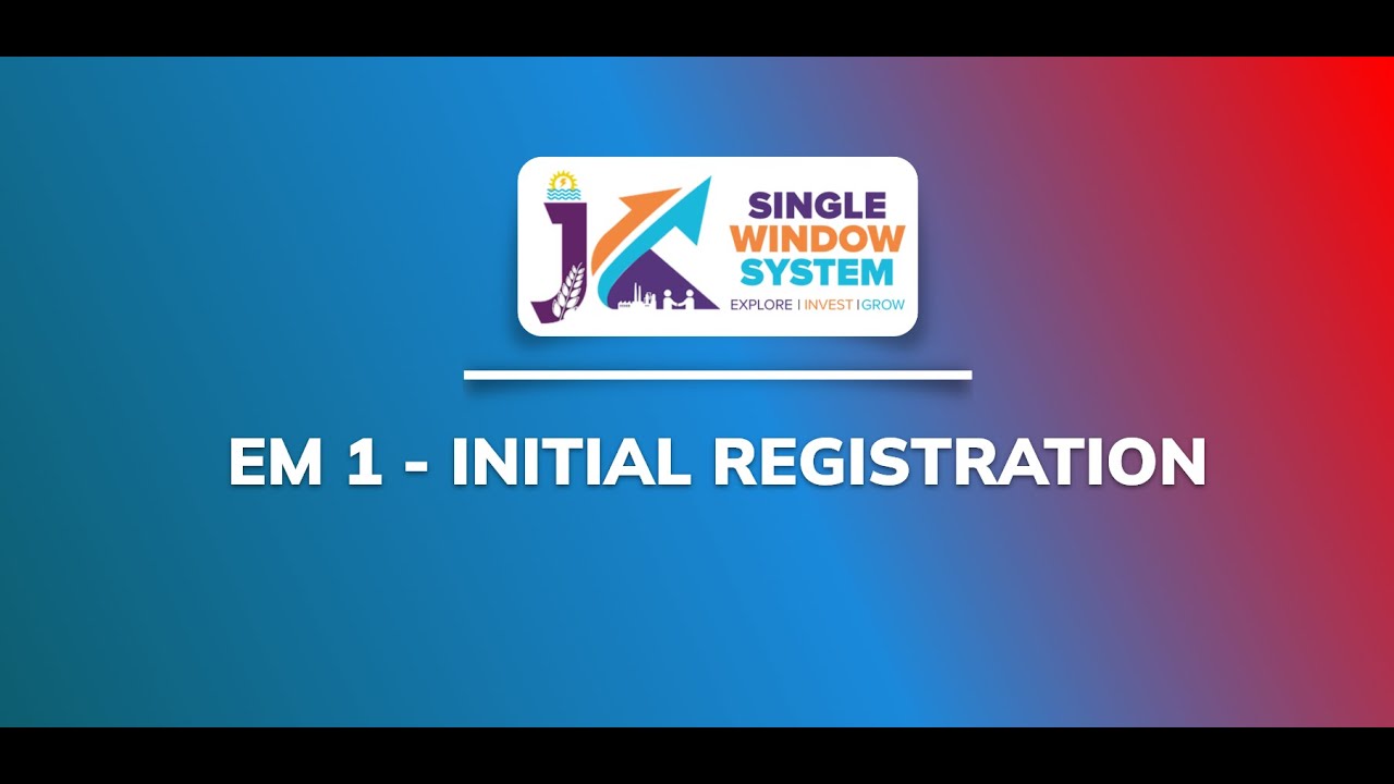 EM 1 - Initial Registration - YouTube