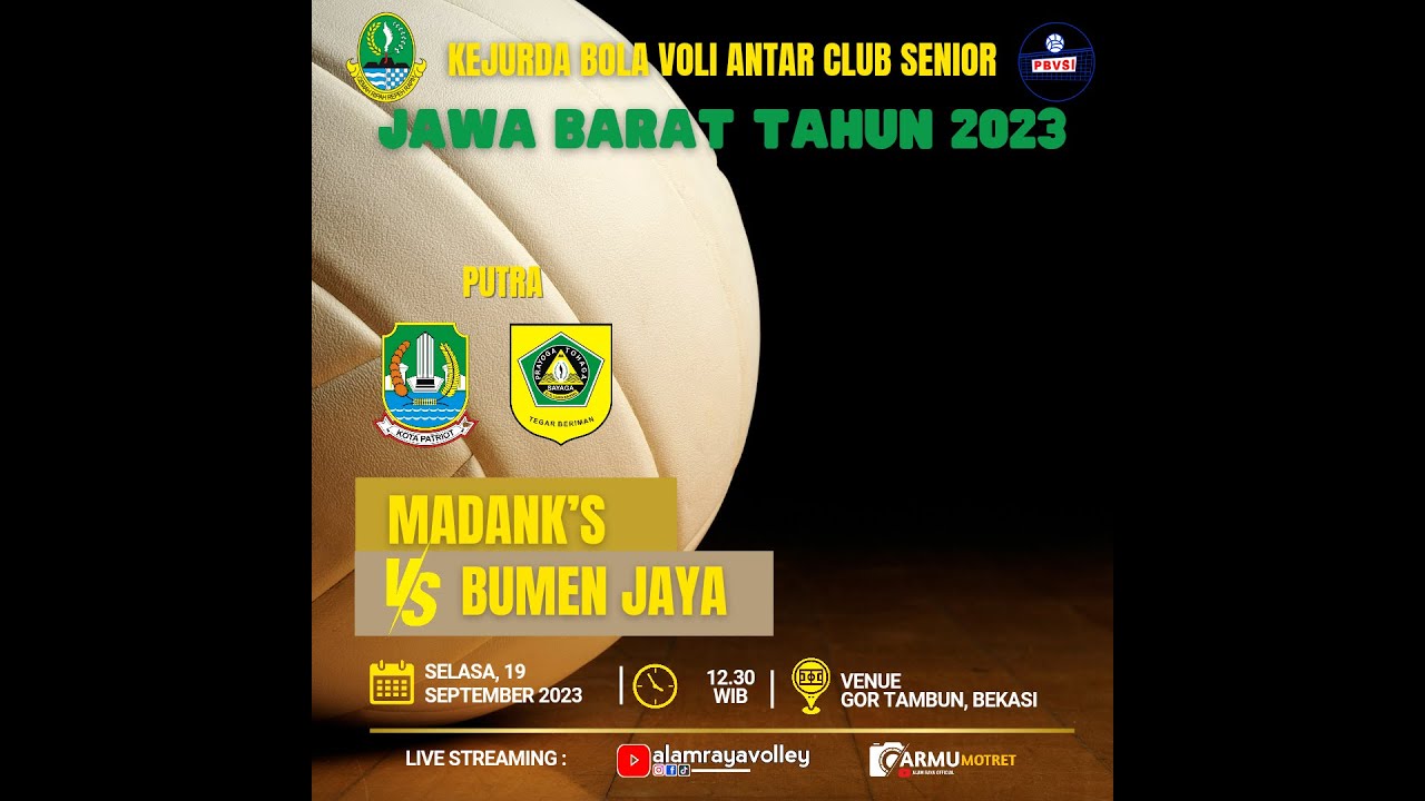 🔴 KEJURDA SENIOR JABAR 2023 || MADANK'S VS BUMEN JAYA || YONATAN, RICO, RAKA VS YOGI RESTU AJI ...