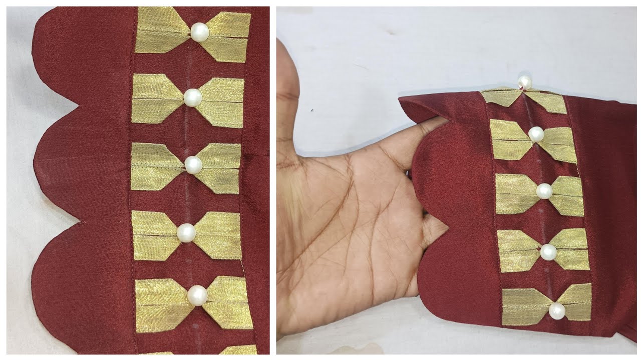 Cutwork style winter trouser design with loops and Pall's, latest ...