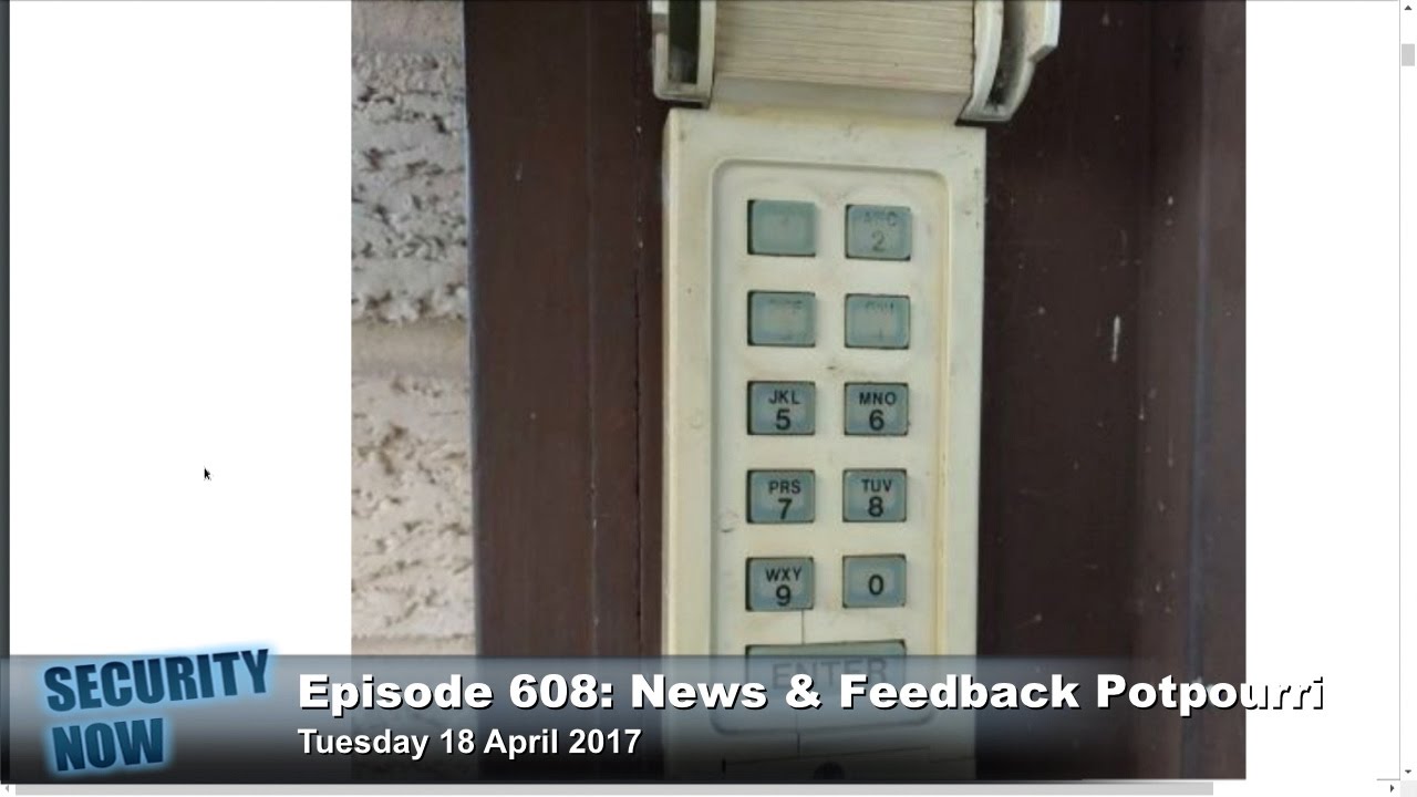 Security Now 608: News & Feedback Potpurri - YouTube