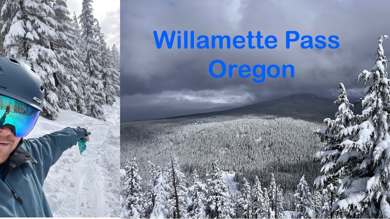 Snowboarding Willamette Pass Oregon - YouTube
