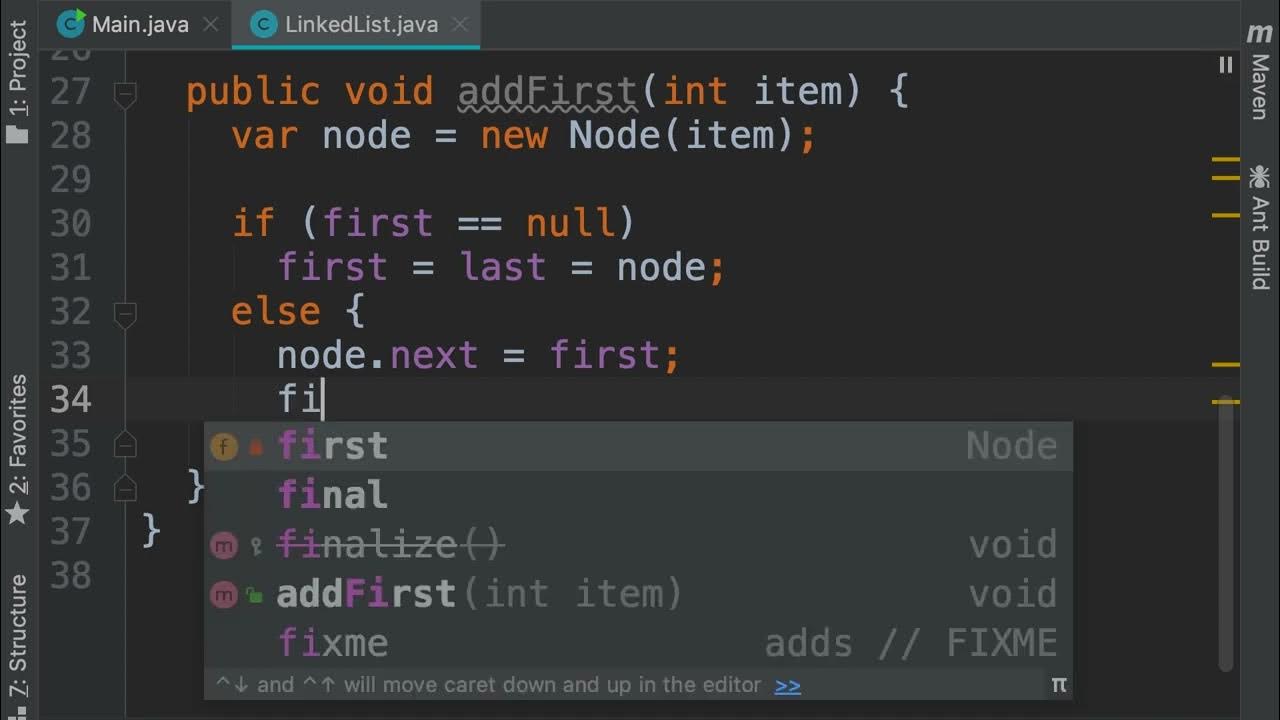 DSaA #26 - Solution addFirst [By Mosh Hamedani] - YouTube