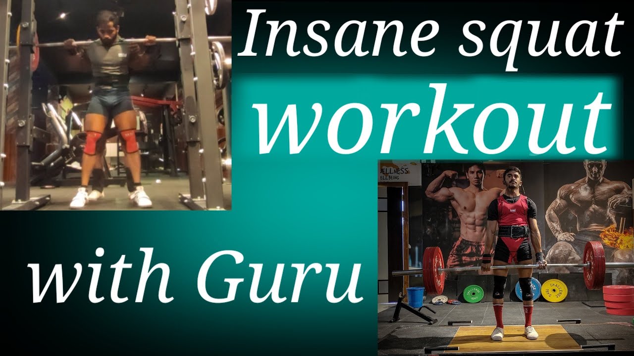 #INSANE Workout with Guru #power lifting🏋️🏋️🏋️ squat ##Gym💪💪💪workout ...