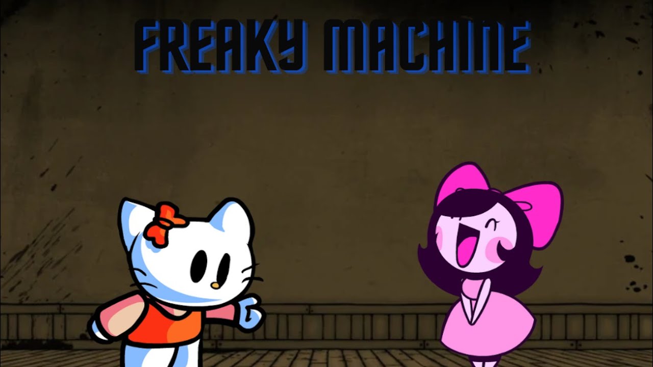 Friday Night Funkin Freaky Machine But Hello Kitty And Girl Sings It ...