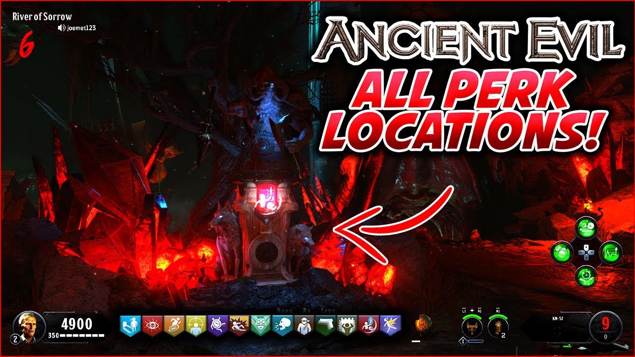 ANCIENT EVIL: ‘ALL PERK LOCATIONS!’ | CALL OF DUTY BLACK OPS 4 ZOMBIES ...
