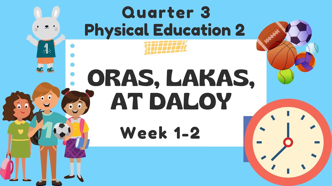 PE 2 Quarter 3 WEEK 1-2 Oras, Lakas, at Daloy - YouTube