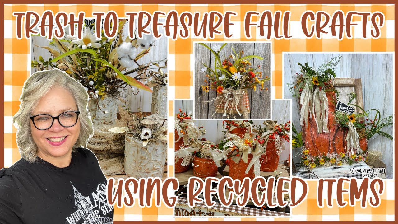 🍂 Upcycle Fall Crafts From Recycled Items Like Cans And Boxes 🍂 Trash ...