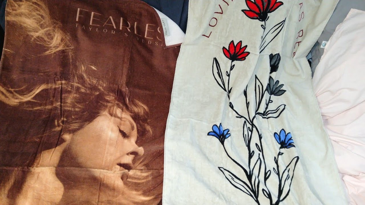 unboxing TAYLOR SWIFT TOWELS toalhas da Taylor Swift 2022 - YouTube