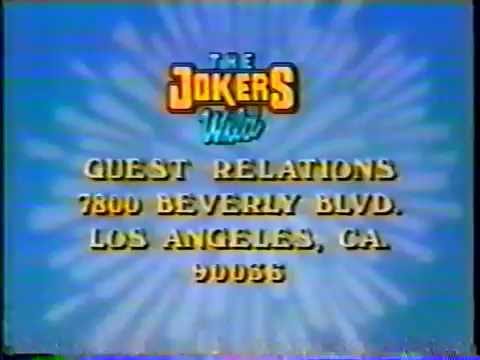 The Joker's Wild contestant & ticket plug, 1991