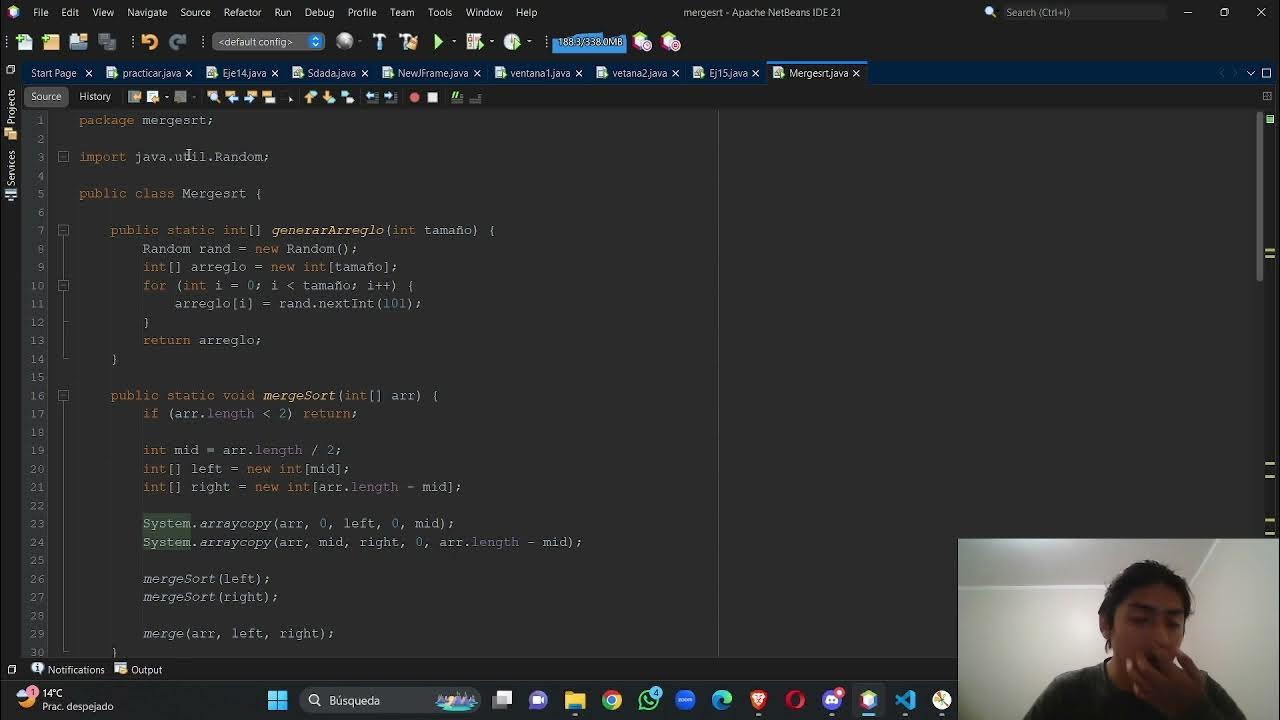 COMPARACION DE ALGORITMOS DE QUICK Y MERGE SORT -CURSO ADA - YouTube