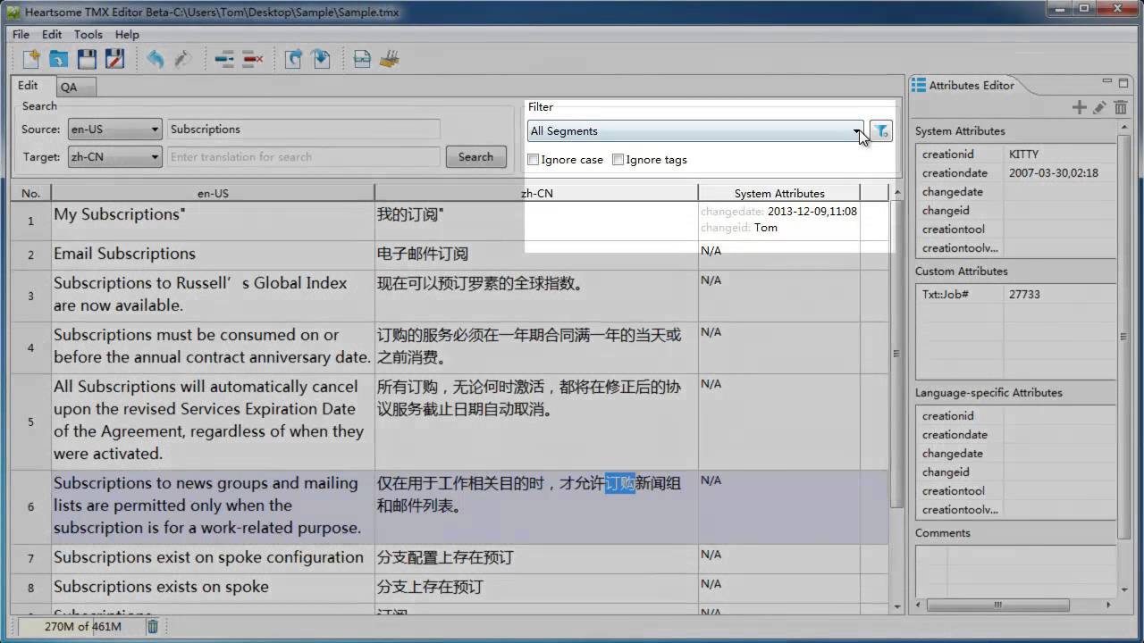 Heartsome TMX Editor 8 Get Started - YouTube