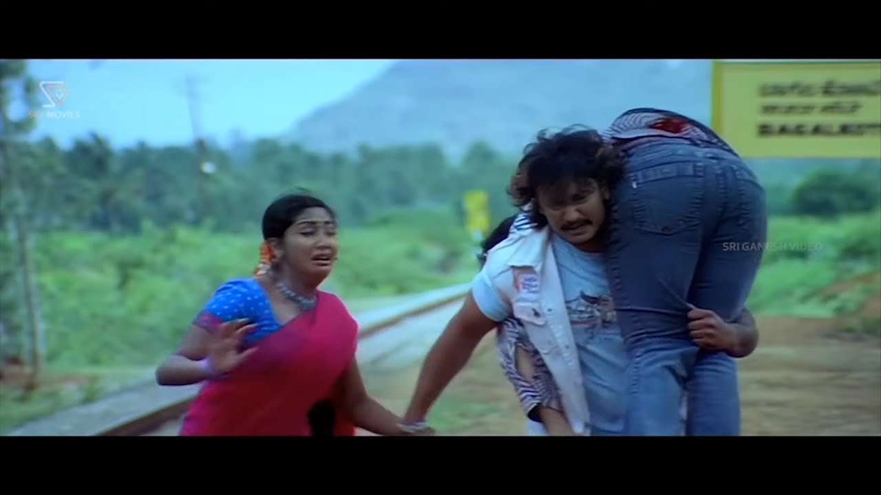 Gaja Kannada Movie Super Scenes - Darshan, Navya Nair, Devaraj, Sourav ...