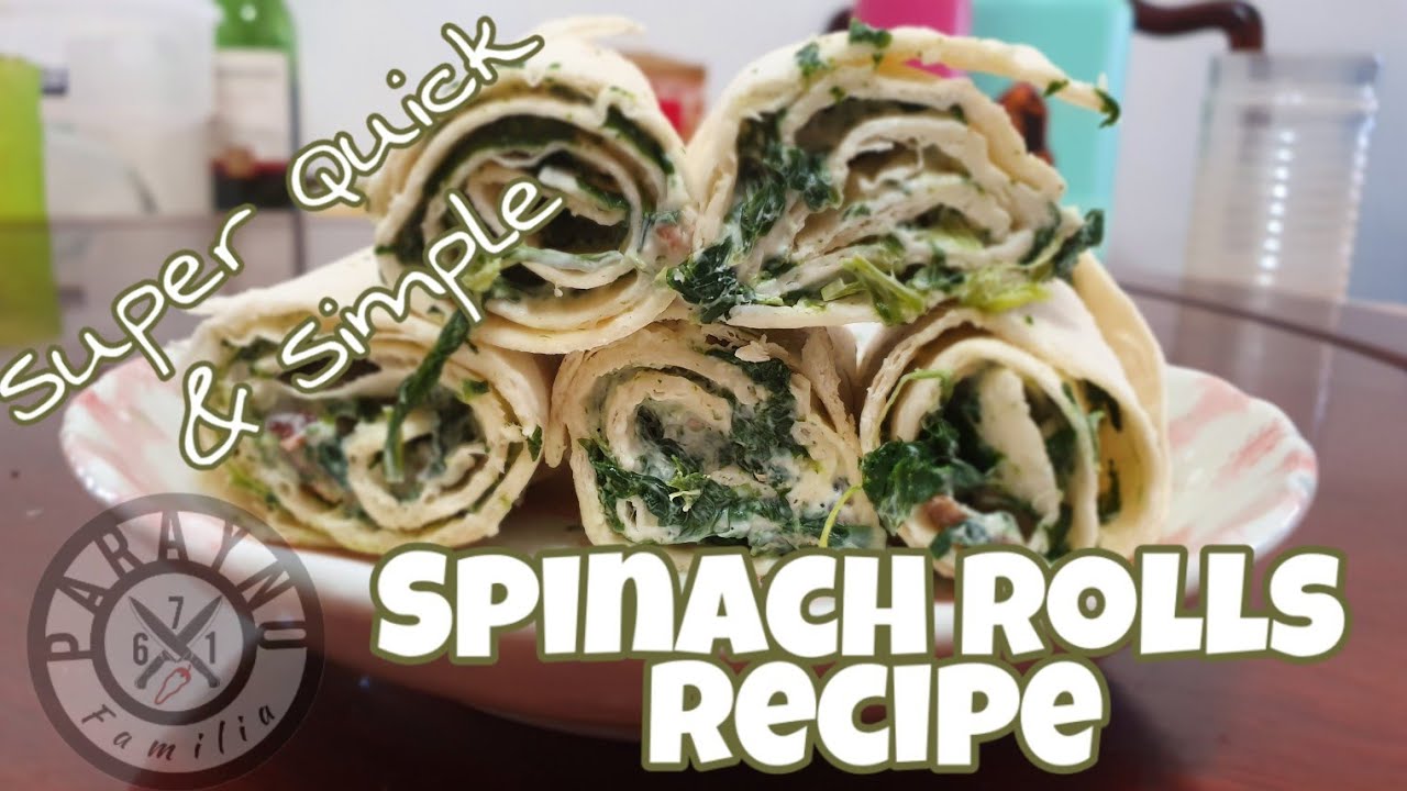 Spinach Rolls Recipe - YouTube