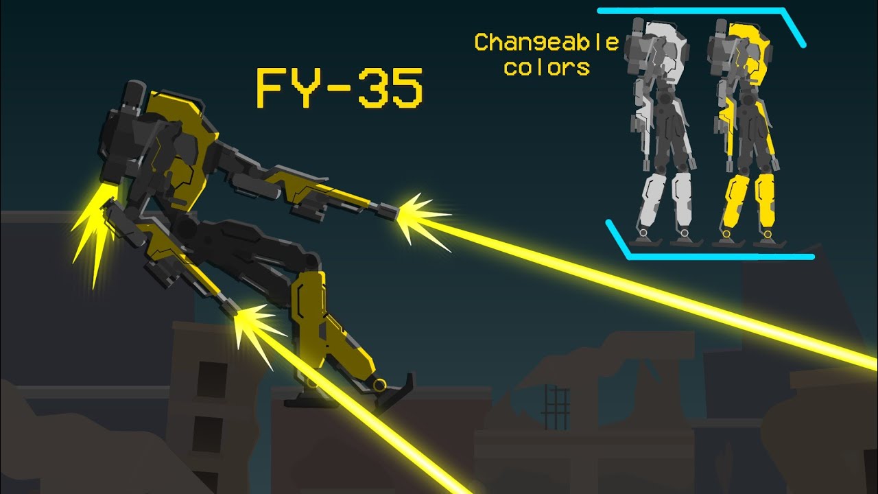 Mech FY-35 (Stick Nodes) - YouTube