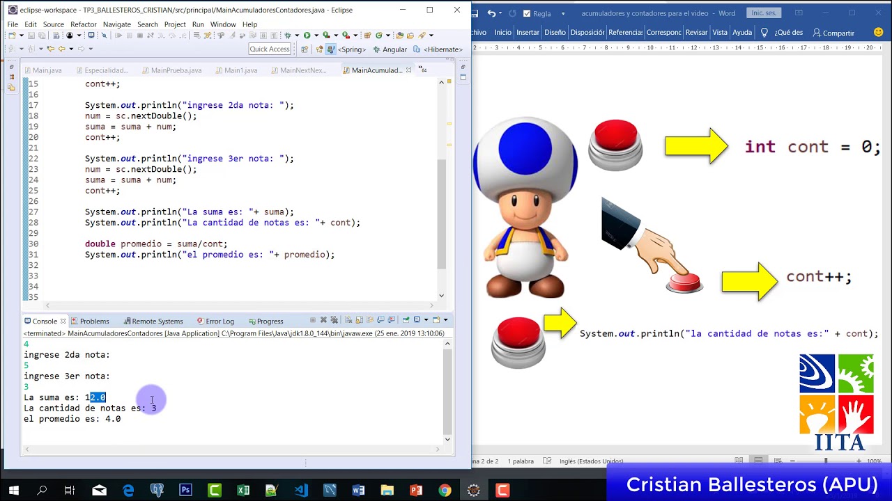 contadores en JAVA - YouTube