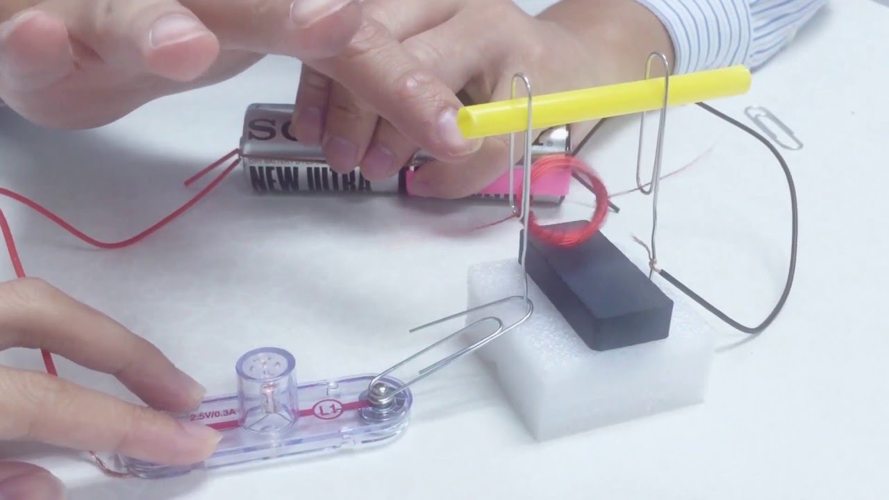 Physics- electric motor with light bulb(Asterie tuition) - YouTube