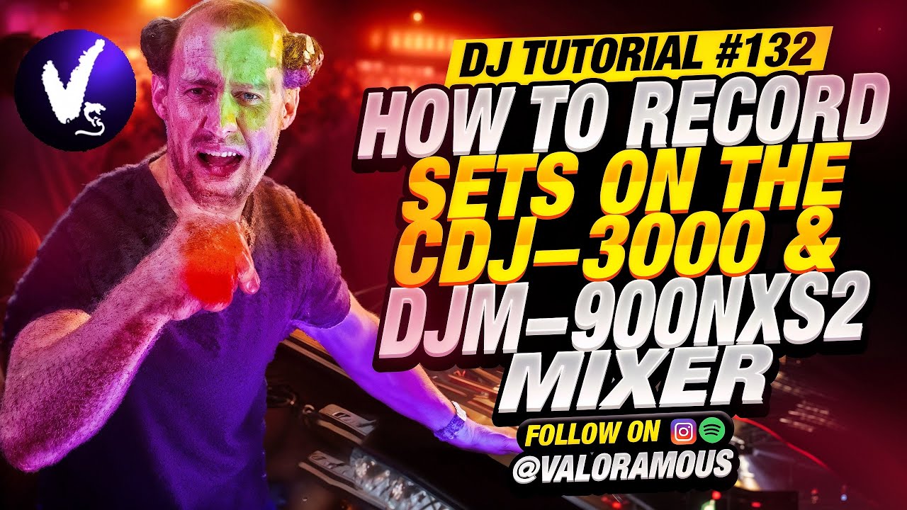 DJ Tutorial 132 I How to Record Your DJ Sets on CDJ-3000 & DJM-900NXS2 ...