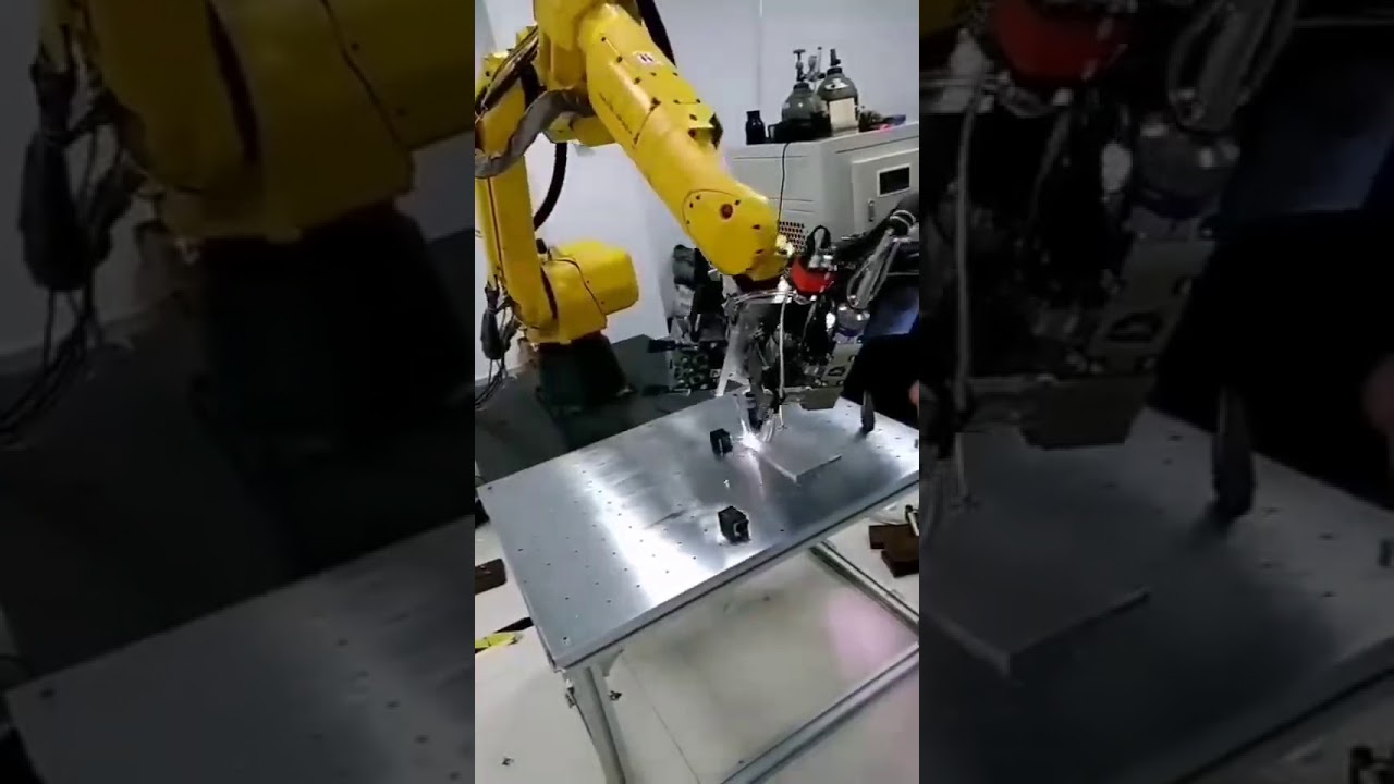 Robot Laser welding machine 1 - YouTube