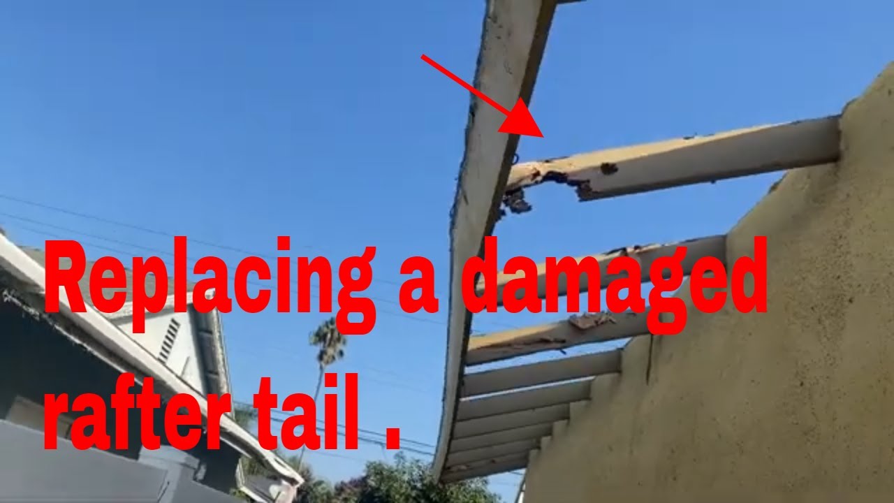 How To Replace A Damaged Rafter Tail - YouTube
